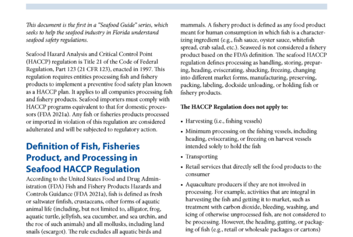Seafood Safety Archives - Florida Sea Grant