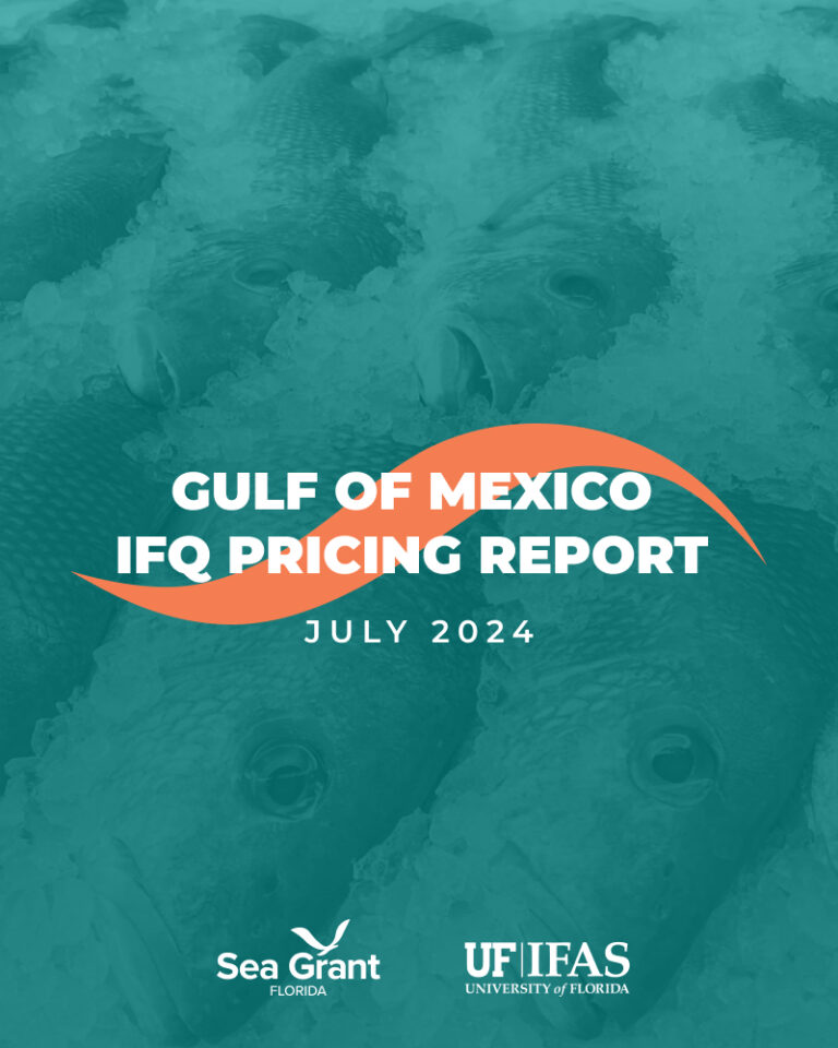 Individual Fishing Quota (IFQ) Pricing Reports - Florida Sea Grant