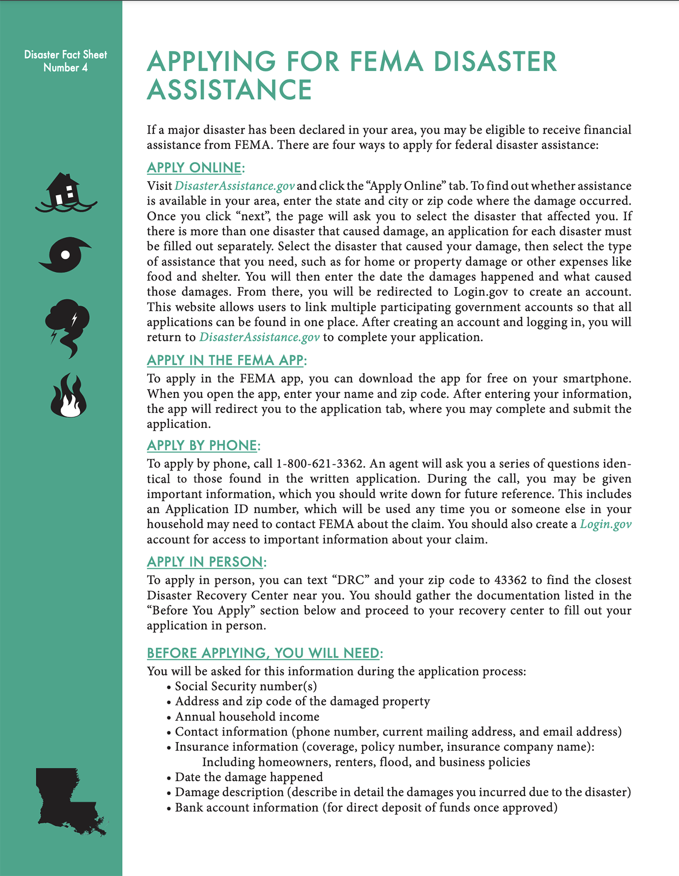 Applying For FEMA Disaster Assistance - Florida Sea Grant