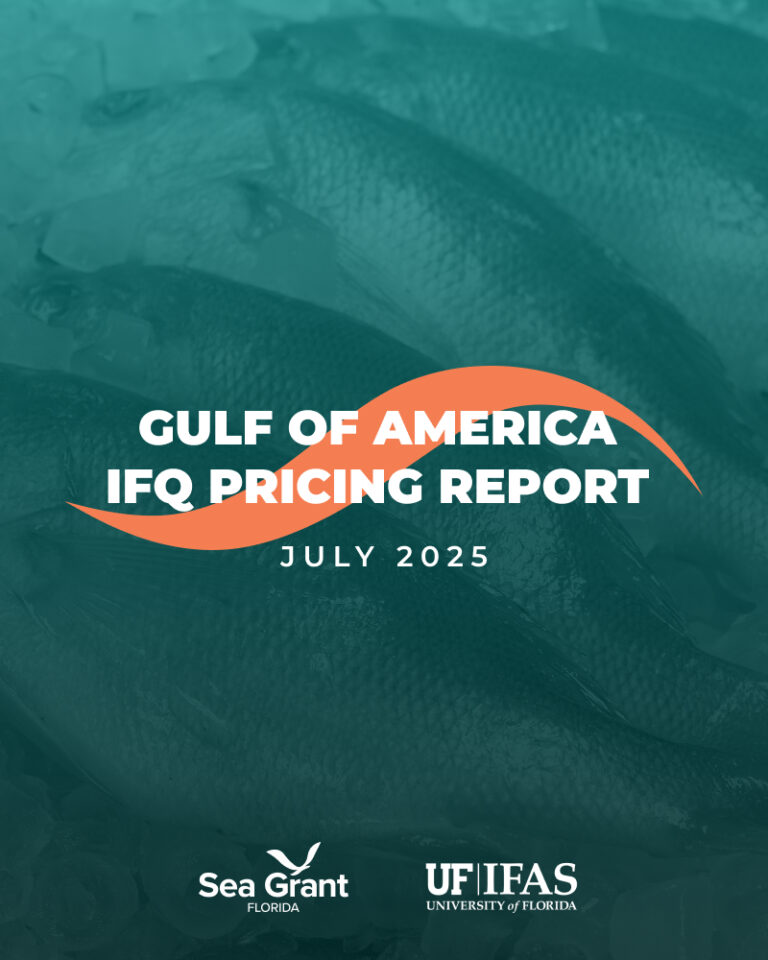 Individual Fishing Quota (IFQ) Pricing Reports - Florida Sea Grant